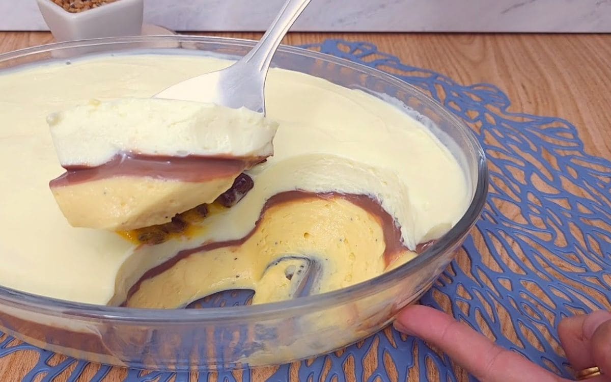 Marido Gelado com Creme de Maracujá e Limão Cremoso e Delicioso